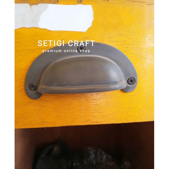 Jual tarikan laci meja handel kerang bahan kuningan HK04 | Shopee Indonesia