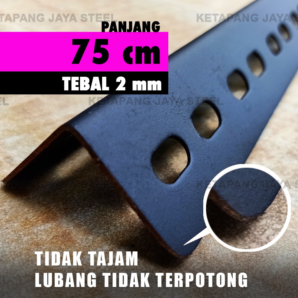 Jual Besi siku lubang 2 mm, 75 cm Hitam BAGUS dan MURAH!! | Shopee ...