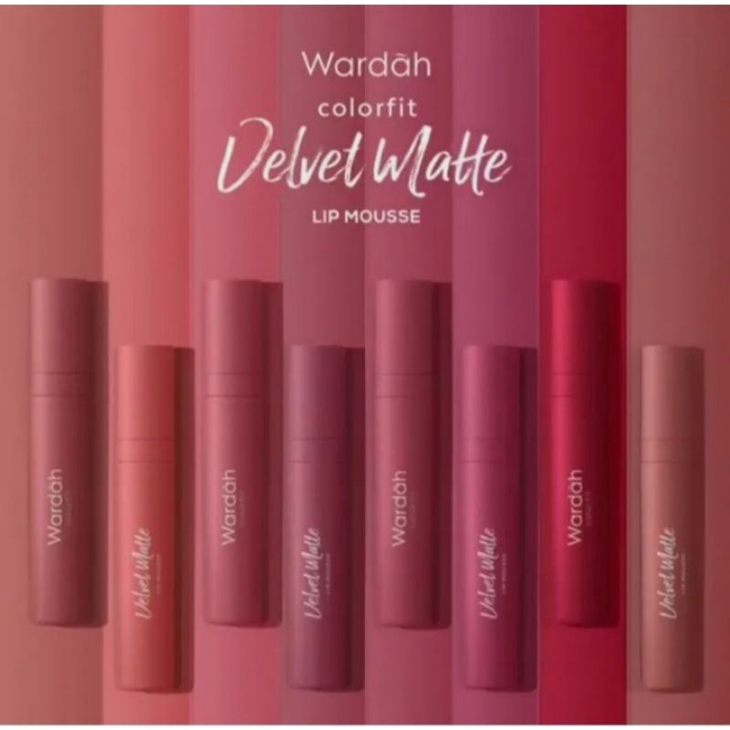 Jual WARDAH VELVET MATTE LIP MOUSSE [01-14] | 4gr | Shopee Indonesia
