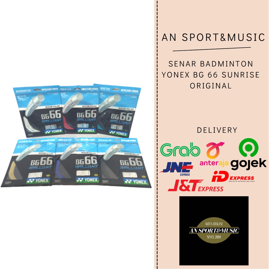 Jual Senar Raket Badminton Yonex BG 66 Brilliant Original 100% | Shopee ...
