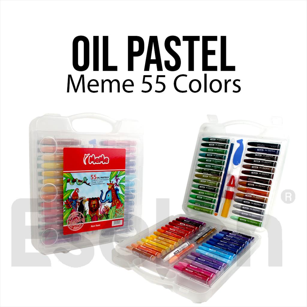 Jual Crayon MeMe 55warna / Oil Pastel MeMe / Crayon MeMe | Shopee Indonesia