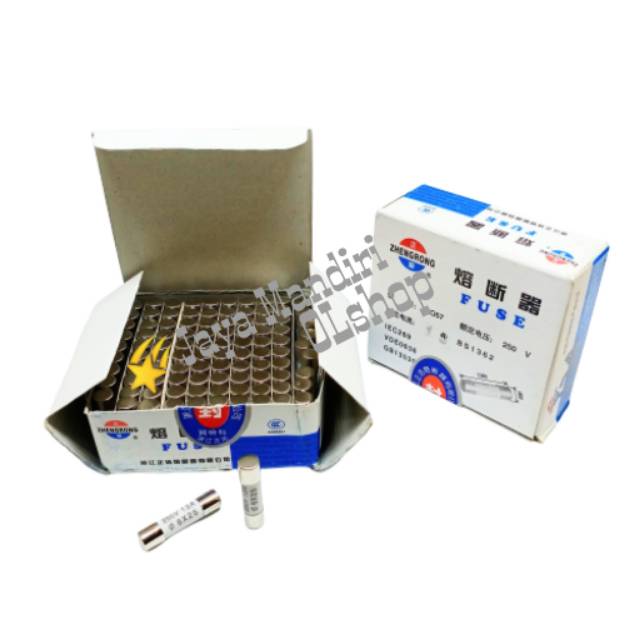 Jual Sekering AC Fuse Keramik 13A 6×25mm Sekring Ceramik 250V Sikring ...