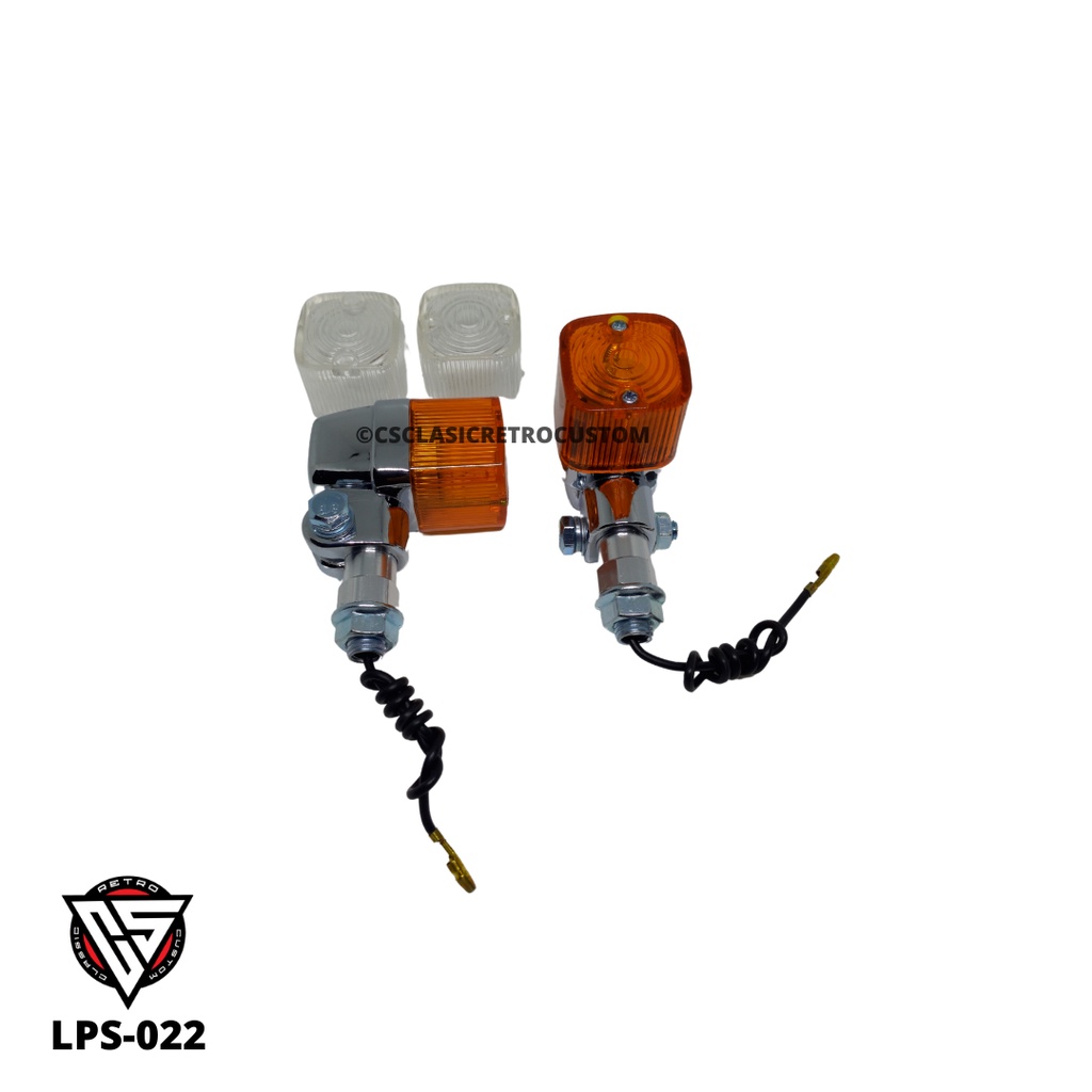 Jual Lampu Sein Kotak Square Custom Lampu Sein Chopper Bobber Lampu