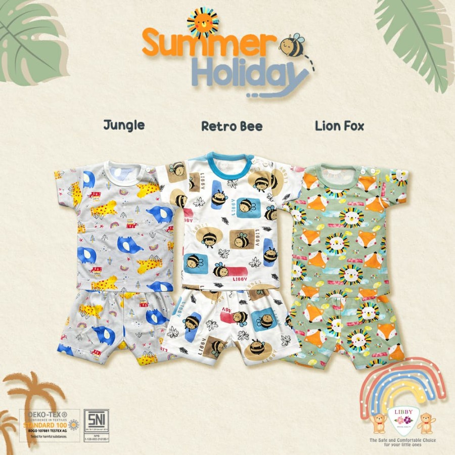 Jual Setelan Libby Baju Tangan PENDEK ukuran XL Celana Pendek(1PCS ...