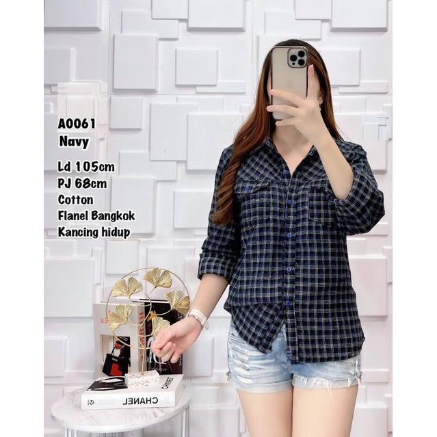 Jual A0061*** Kemeja Flanel Bangkok (baca diskripsi) | Shopee Indonesia