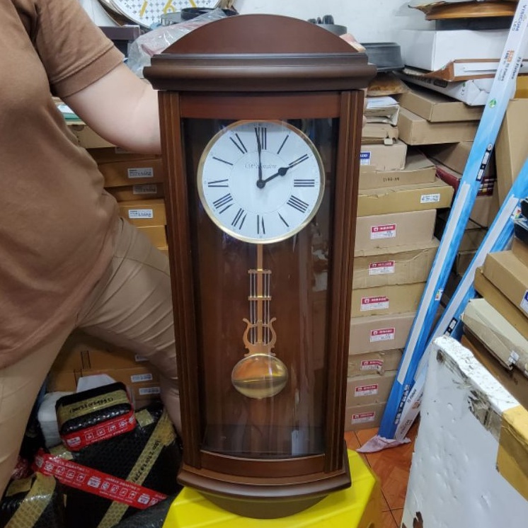 Jual jam dinding kayu mesin Seiko Japan wellington Westminster | Shopee ...