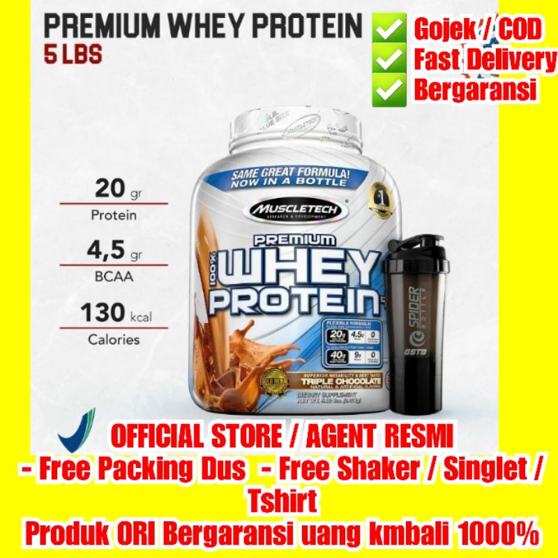 Jual Muscletech Premium Whey Protein 5lbs susu fitness susu protein ...