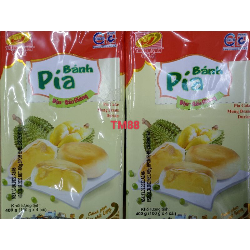 Jual KUE PIA RASA KACANG HIJAU & DURIAN/PIA CAKE MUNG BEANS DURIAN ...