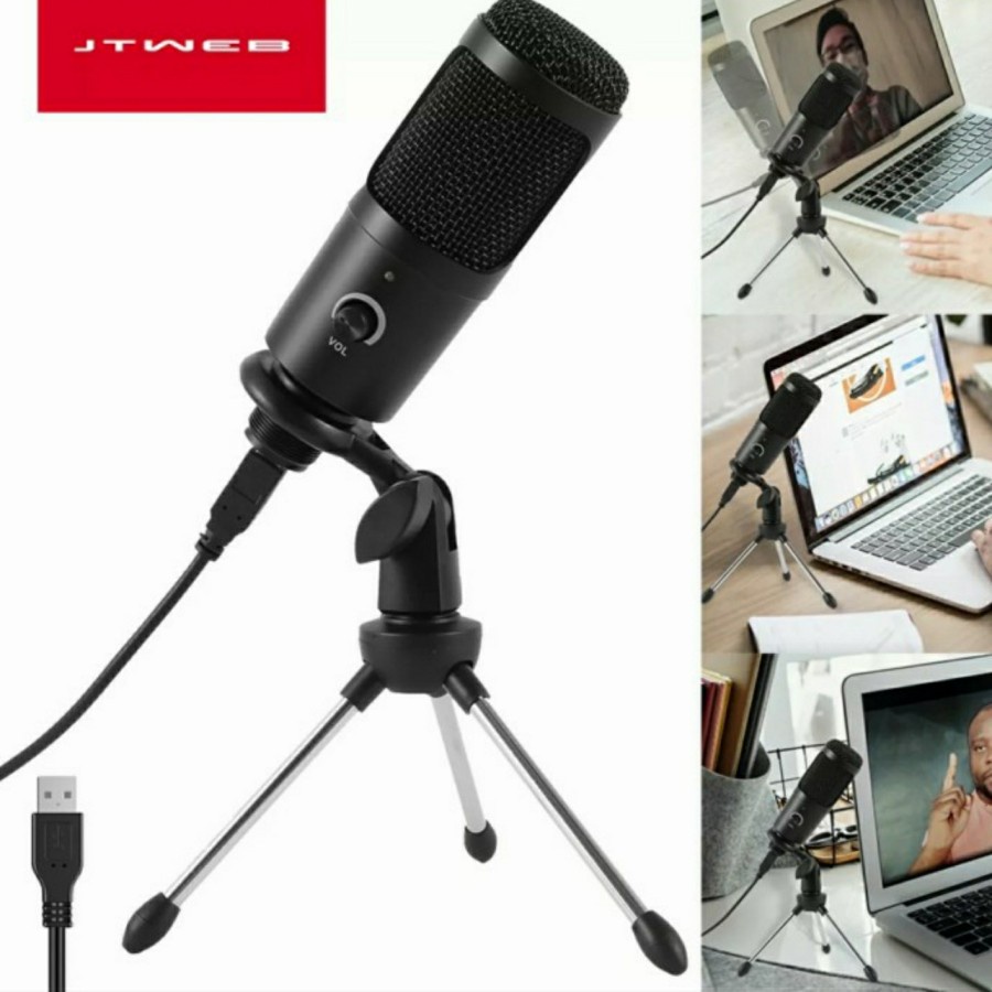 Jual Mic Professional Studio Microphone Condenser USB Mikrofon ...