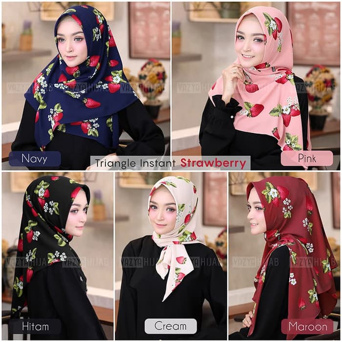 Jual Jilbab Hijab Hitz Terbaru 2021 Triangle/Segitiga Instant ...