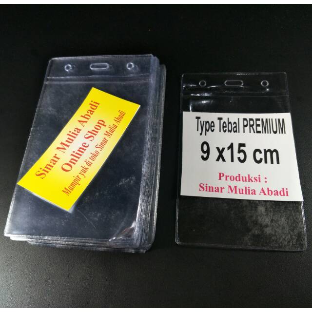 Jual Plastik Nametag 9x15 tebal PREMIUM / Name Tag 9 x 15 Kantong ...