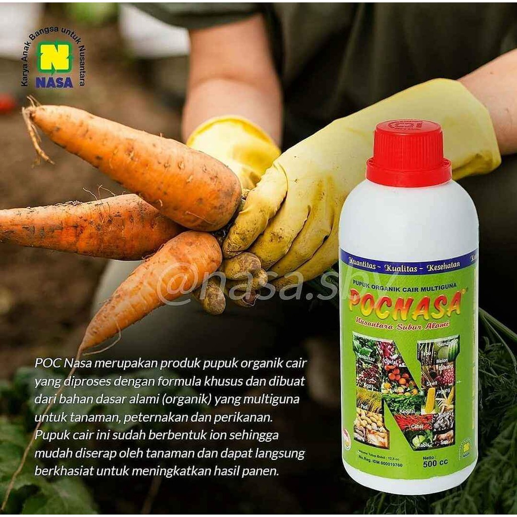 Jual POC NASA 500 ml / PUPUK ORGANIK CAIR NASA / PUPUK PERTANIAN ...