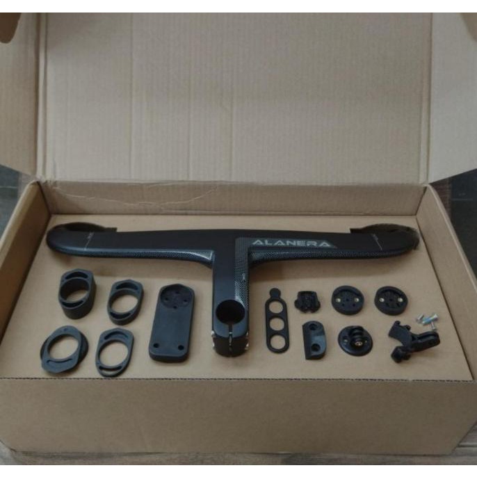 Jual Deda Alanera Full Carbon Dropbar Roadbike Integrated Stem Black ...
