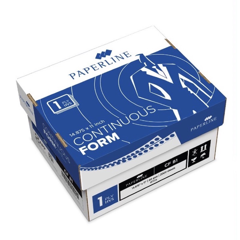 Jual Paperline Continuous Form B1 1PLY / Kertas Computer CF B1 | Shopee ...