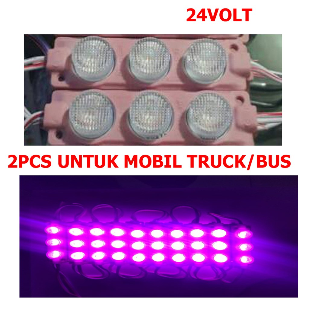 Jual 2 pcs Lampu Led 24 Volt Truk Bus bis Kolong - pink | Shopee Indonesia