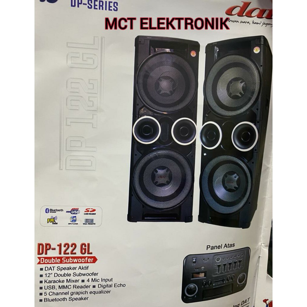 Jual Speaker datt -DP 122 GL | Shopee Indonesia
