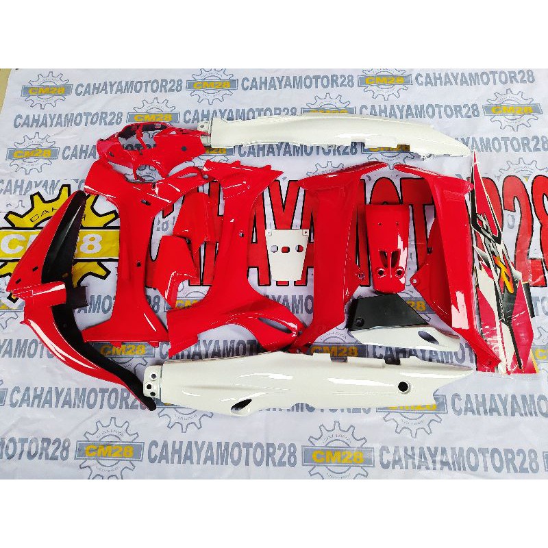 Jual Cover Body Full Body Halus Motor Yamaha F1ZR Poswan warna Merah ...