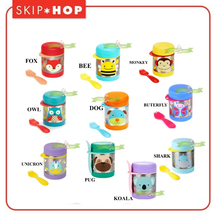 Jual MAK218 SKIPHOP TERMOS MAKAN / SKIP HOP ZOO INSULATED FOOD JAR ...