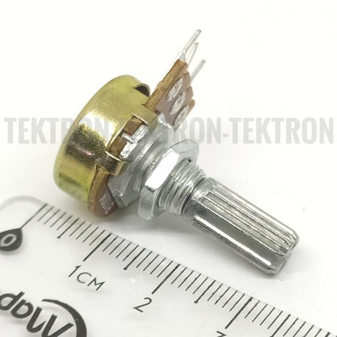 Jual Potentiometer B100K potensio B100Kohm 100K mono Potensiometer ...