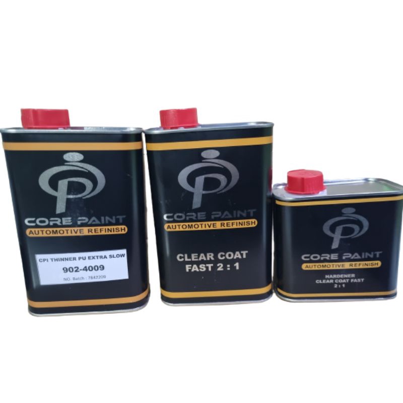 Jual CLEAR /PERNISH 2:1 +Thinner extra slow CORE PAINT 1liter+1liter ...