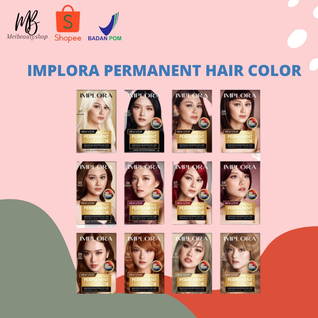 Jual Implora New Permanent Hair Color / Pastel Series | Shopee Indonesia