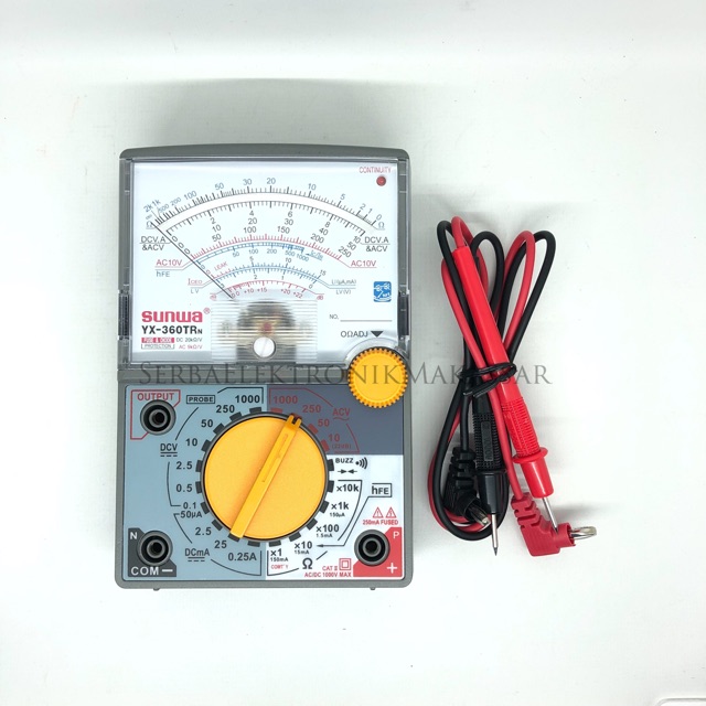 Jual Multi Tester Avometer Multimeter Analog Sunwa YX-360TRN | Shopee ...
