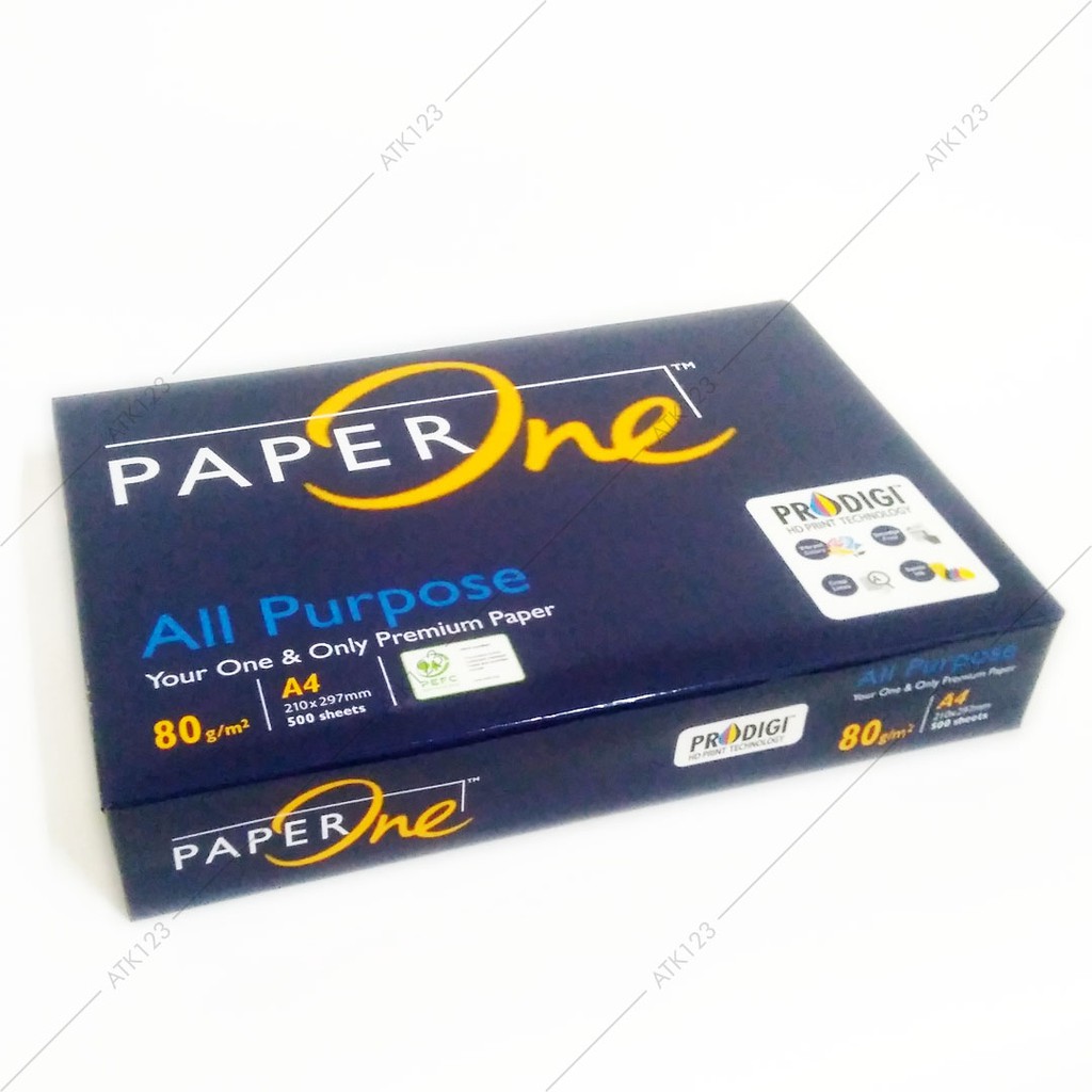 Jual Kertas HVS A4 80 gsm - Paper One | Shopee Indonesia
