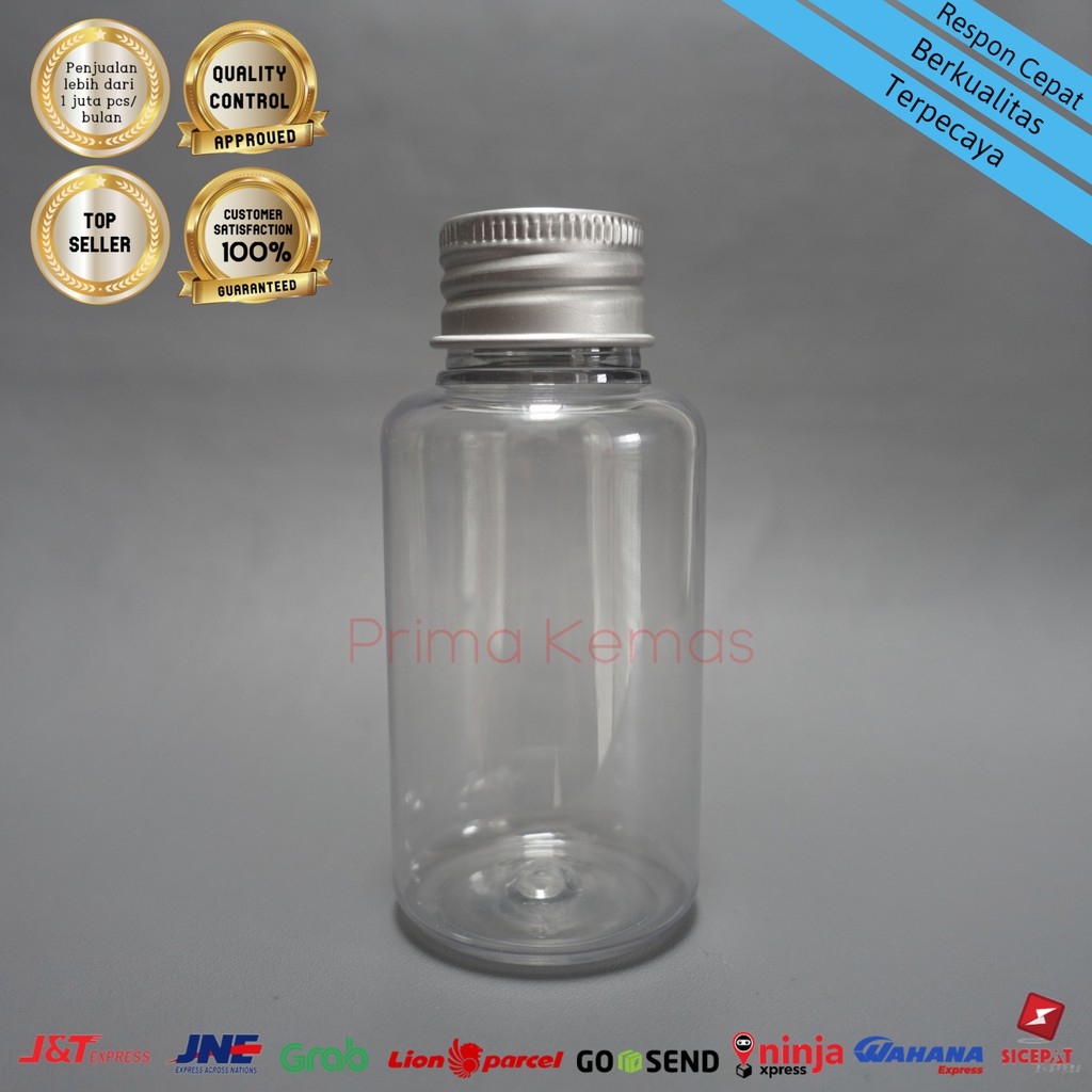 Jual Botol Cap Screw Aluminium - botol kosmetik 70 ml - botol skincare ...