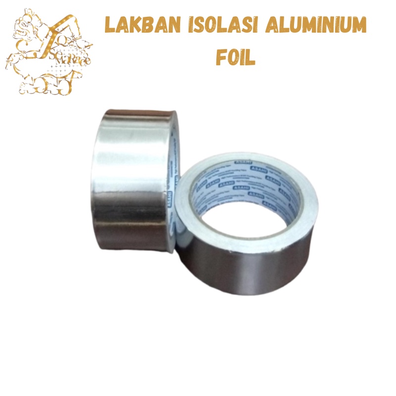 Jual LAKBAN ISOLASI ALUMINIUM FOIL TAPE 44MM X 17M | Shopee Indonesia