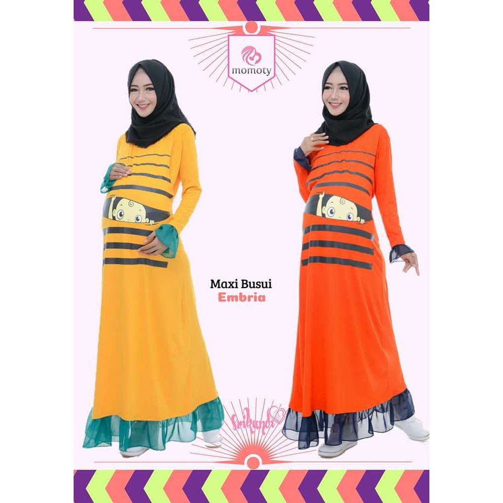 Jual Produk terbaru Baju Ibu hamil dan menyusui Maxi dress embria ...