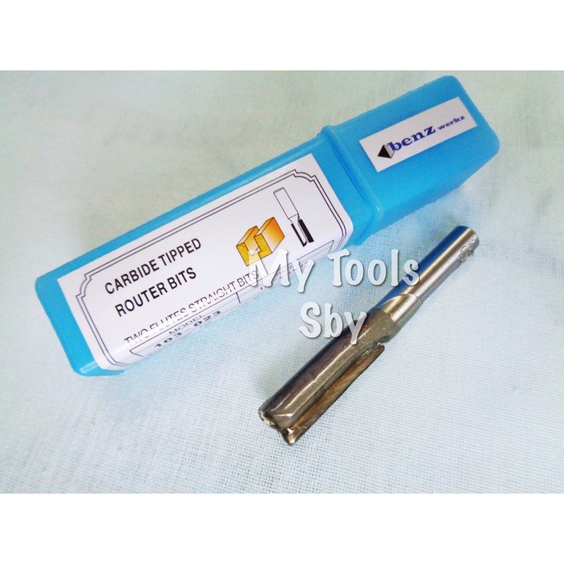 Jual Mata Router / Bor Kayu Profil / Router Straight Bits Two Flutes 1/ ...
