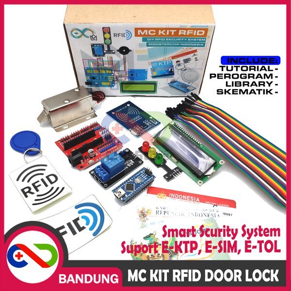 Jual MC KIT RFID ARDUINO SMART SCURITY SYSTEM E-KTP E-TOL E-SIM DOOR ...