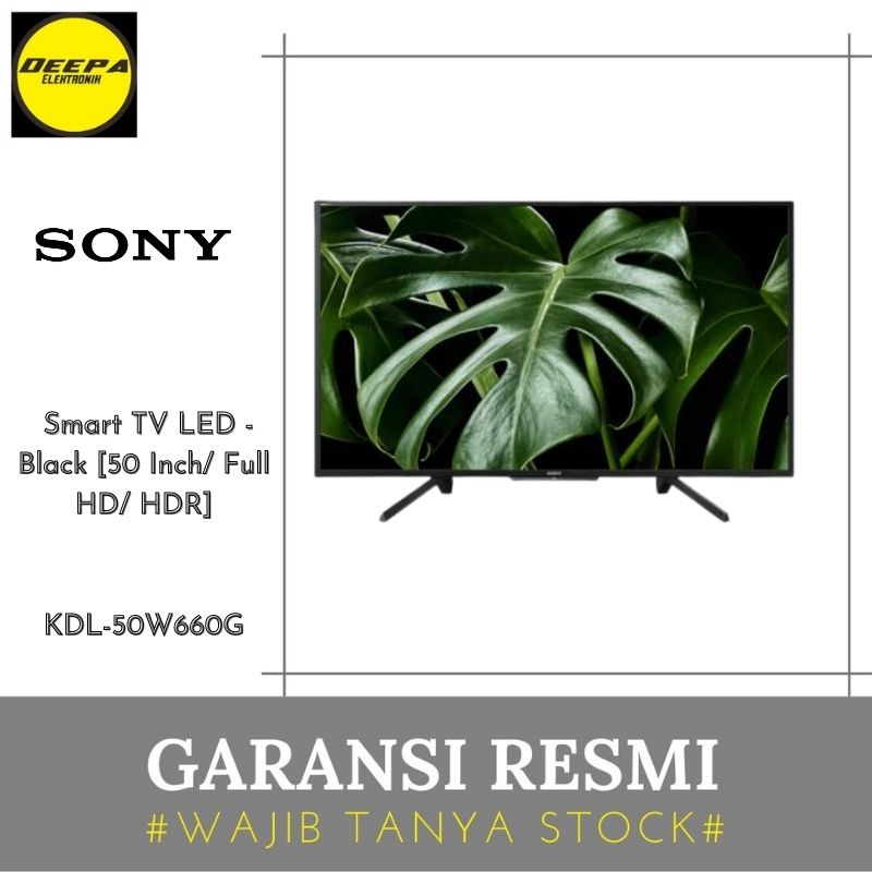 Jual SONY KDL-50W660G KDL50W660G KDL 50W660G Smart TV LED - Black [50 ...