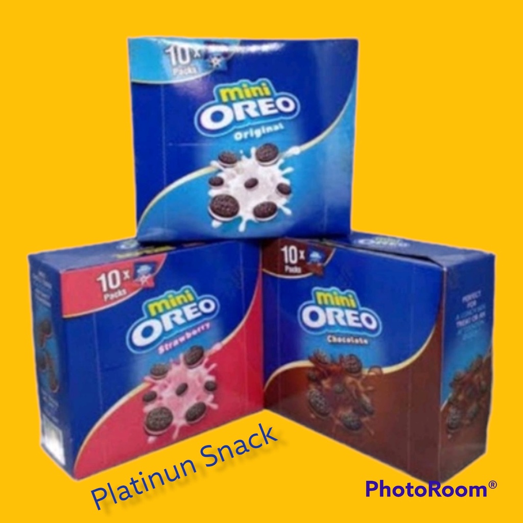 Jual Mini Oreo Original, Chocolate, Strawberry 204g (10 packs x 20.4g) | Shopee Indonesia
