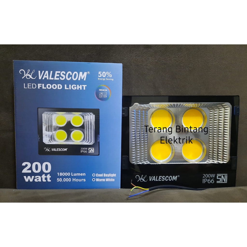 Jual Lampu sorot LED Valescom COB 200 watt 200w ip66 super bright | Shopee Indonesia