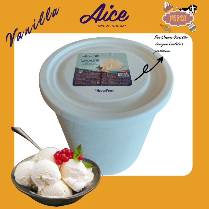 Jual Ice Cream Aice Vanilla 8 Liter (Es Krim Diamond Brookfarm Campina ...