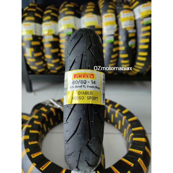 Jual Ban Pirelli Diablo Rosso Sport 80/80-14 (Ban Motor Vario / Beat ...