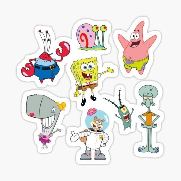 Jual STICKER SPONGEBOB/ STICKER TUMBLR/ STICKER AESTHETIC/ STICKER ...