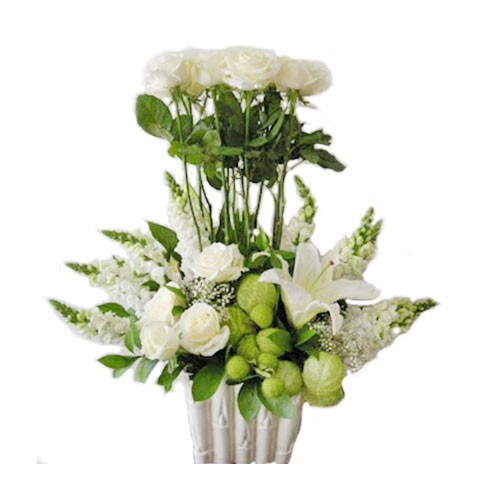 Jual Karangan Bunga Meja Rangkaian Bunga Vas Table Flower M184 | Shopee ...