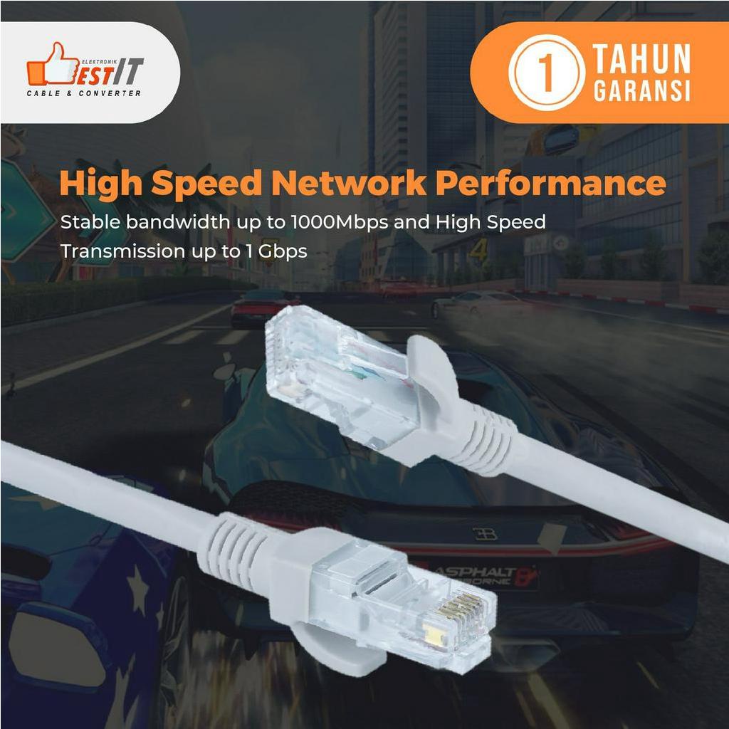 Jual Kabel Lan UTP Cat6e Ethernet Network RJ45 High Speed 50 Meter NYK | Shopee Indonesia