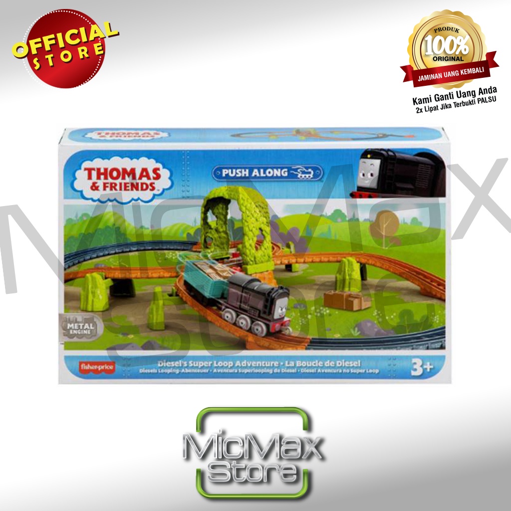Jual Thomas & Friends Push Along Diesel's Super Loop Adventure Track ...