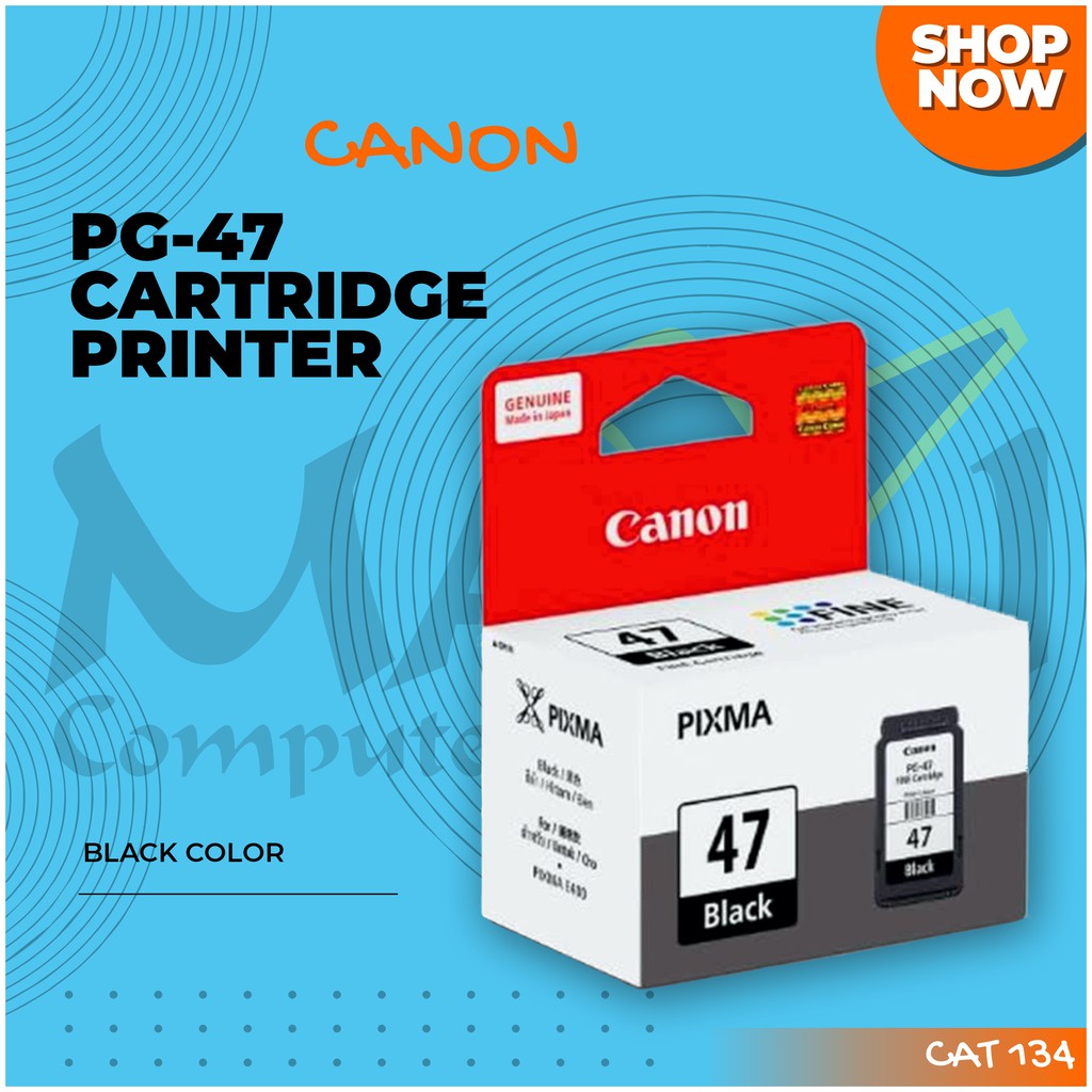 Jual Canon Pixma PG-47 Black Support E400 E410 E417 Cartridge Warna ...