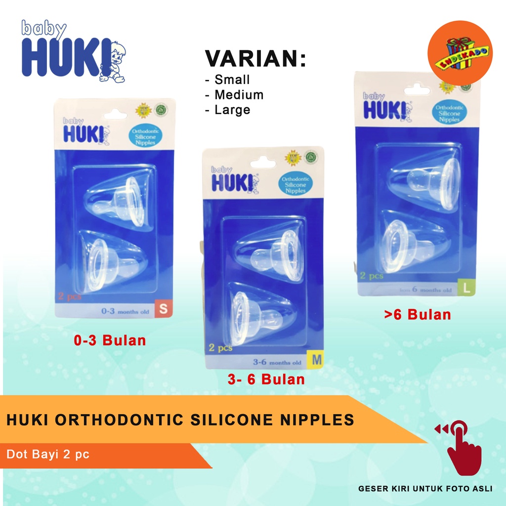 Jual Huki Orthodontic Silicone Nipples 2pc | Shopee Indonesia