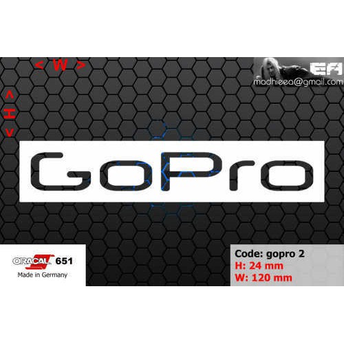 Jual ea cutting sticker / decal Code: gopro 2 ( sponsor logo ) | Shopee ...