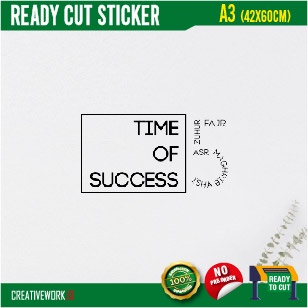 Jual Cutting Sticker Dinding / Sticker Kaca Muslim Time of Success 5 ...