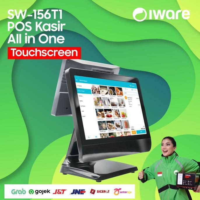 Jual Mesin Kasir All In One Pos Touchscreen Dual Monitor Iware Sw - 156T1 89 | Shopee Indonesia