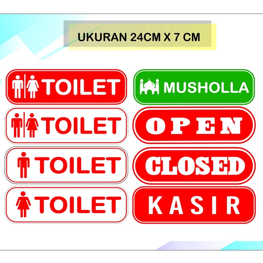 Jual Tanda open closed toilet sign | Shopee Indonesia