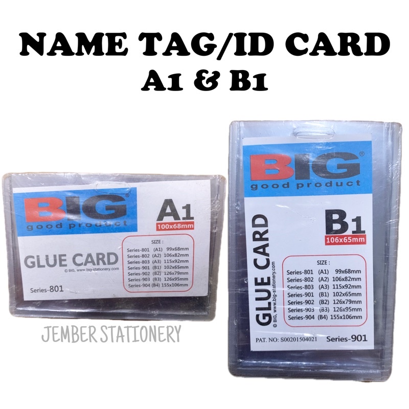 Jual (20pcs) Name Tag A1 B1 / ID CARD BIG | Shopee Indonesia