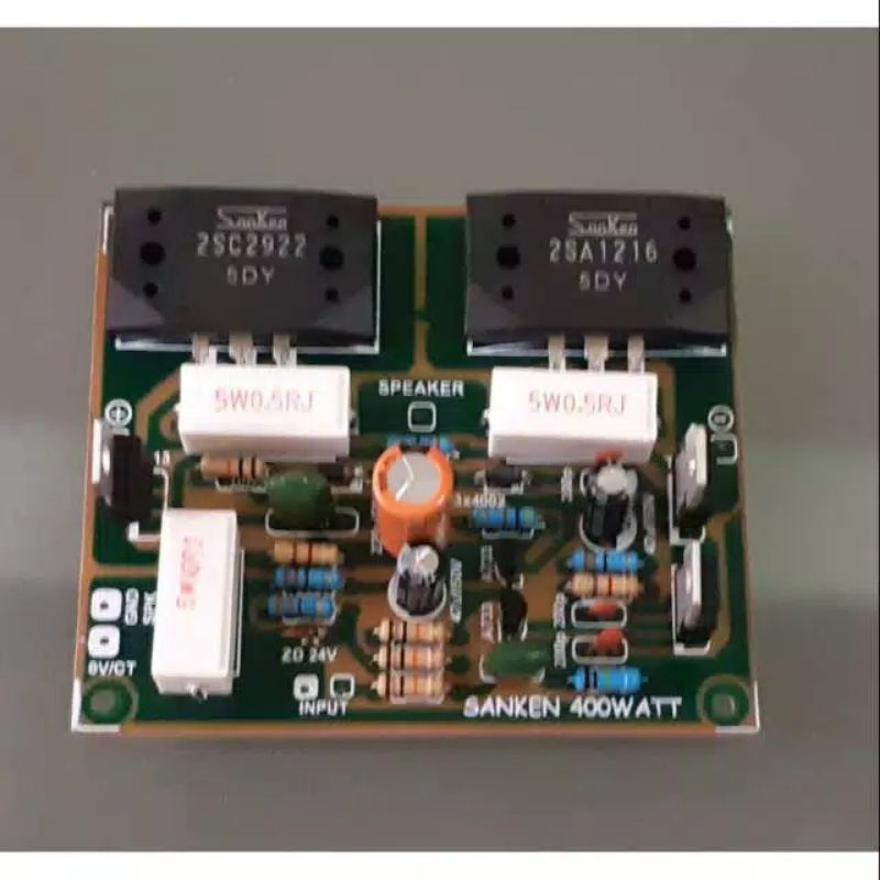 Jual Kit Driver Power Sanken 400watt mono + TR FINAL SANKEN 5DY 2SC ...