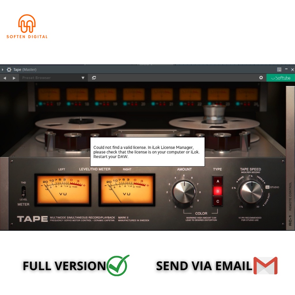 Jual "Softube Tape v2 - Plugin VST Efek Tape Analog, Smoothing & Glue ...